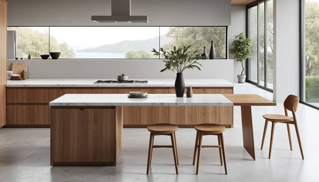 Cuisine Avec Ilot Central Et Table